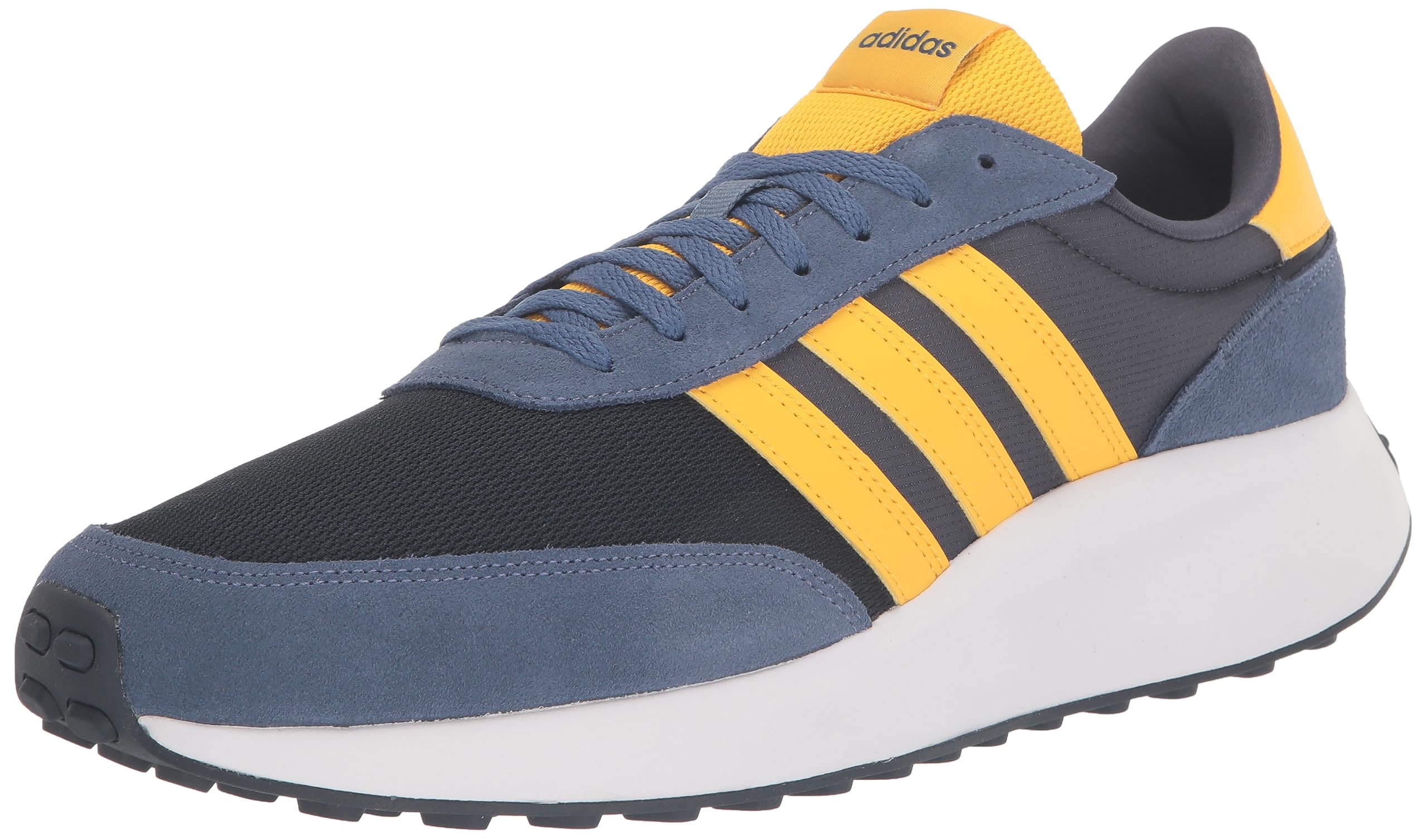adidas Men's Run 70s Sneaker, Ink/Bold Gold/Crew Blue, 12
