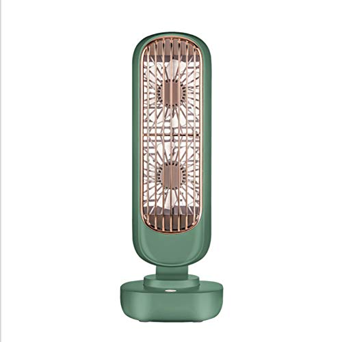 HOMU Mini Table Tower Fan Personal Retro Quiet Operation Portable Vertical Cooling 3 Speed Desktop USB Air Circulator Small for Kids Girls Woman Man Home Office White/Green/Pink