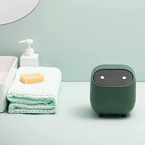 AnyCar Cute Mini Ninja Desktop Trash Can Double Press Trash Can with Lid Suitable for Office Bedroom Trash Can