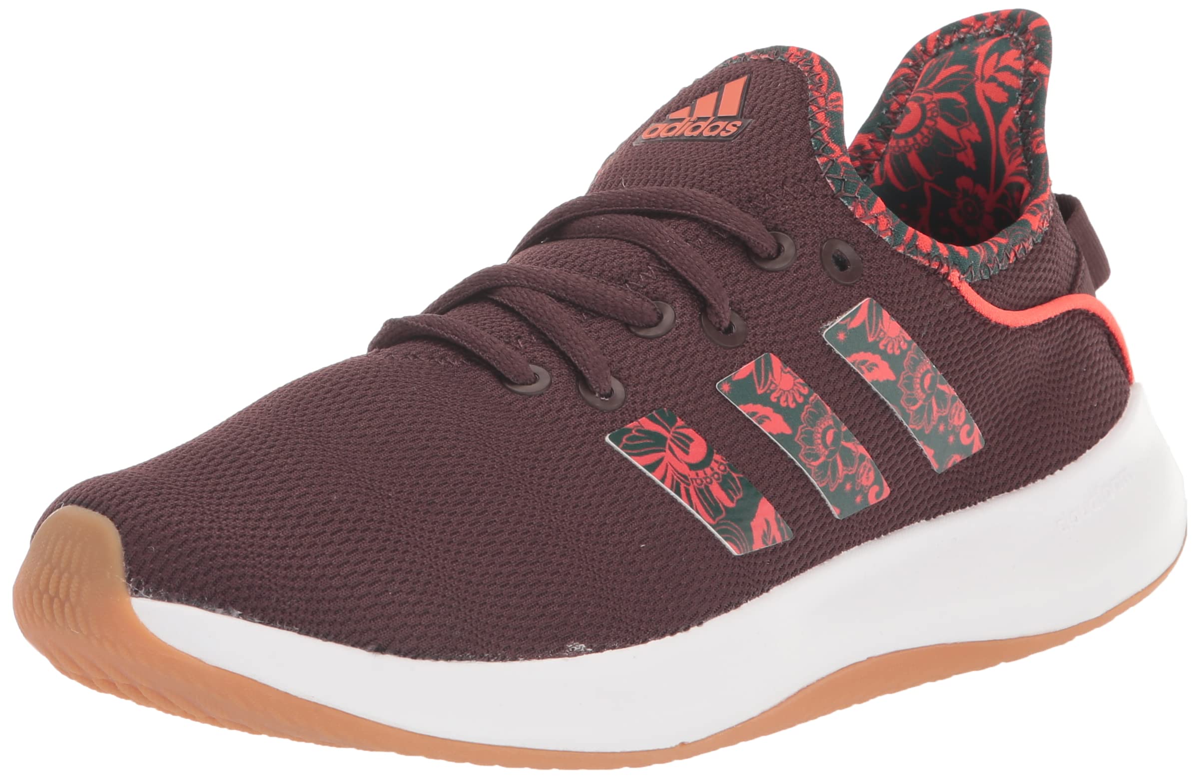adidas Women's Cloudfoam Pure Sportswear Sneakers, Shadow Brown/Shadow Brown/Gum, 9