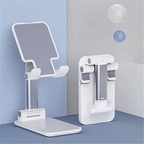 USStarStore Adjustable Cell Phone Stand for Desk, Angle Height Adjustable Cell Phone Stand for Desk, Case Friendly Phone Holder Stand for Desk (White 4oz)