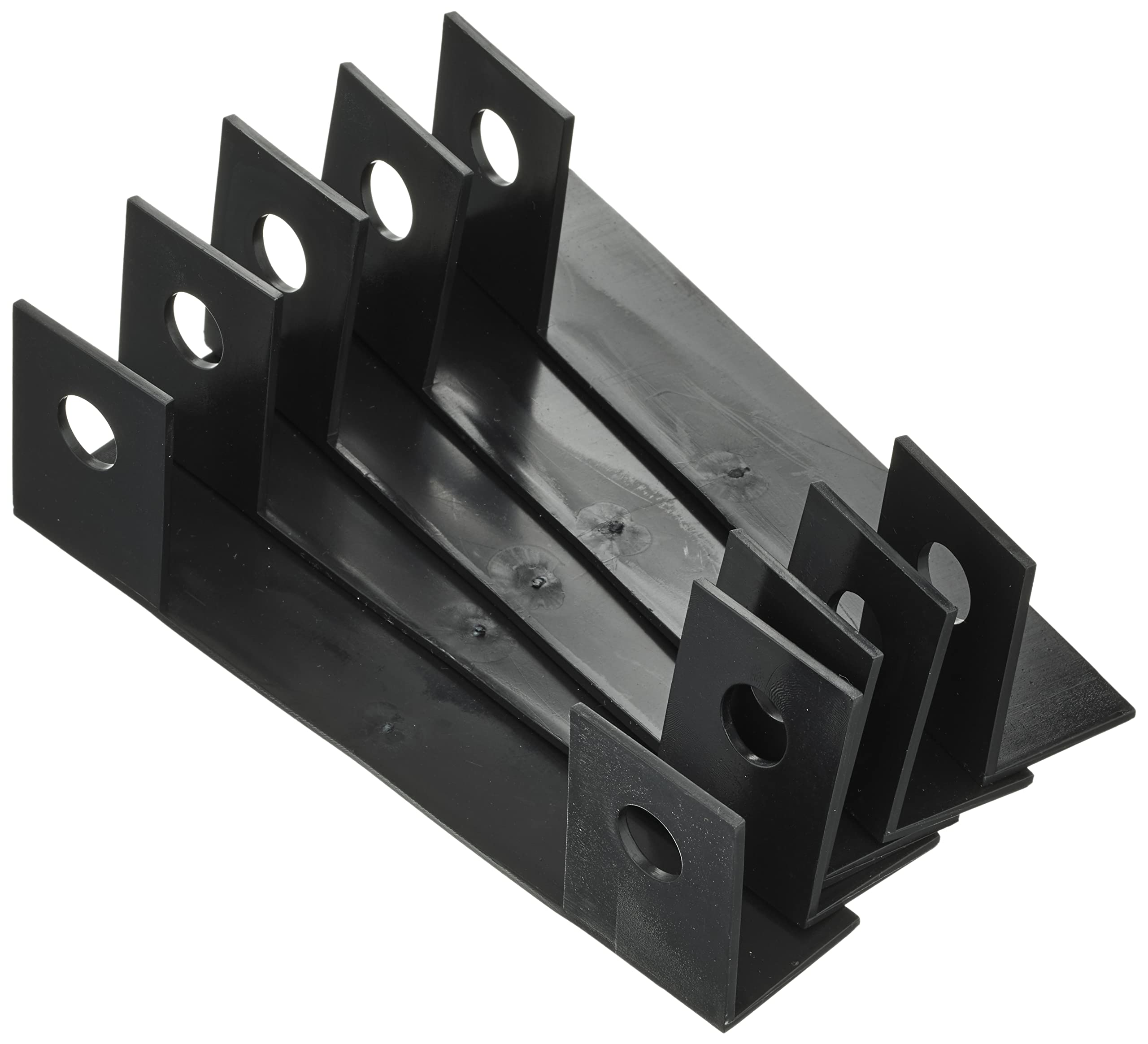 EasyFlex No-Dig Landscape Edging Connectors, Compatible with EasyFlex Traditional, Scalloped, and Tall Wall L-Shaped No-Dig Garden Edging, 5-Pack, Black