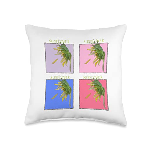 O G collections Sunflower (Multi) Throw Pillow, 16x16, Multicolor