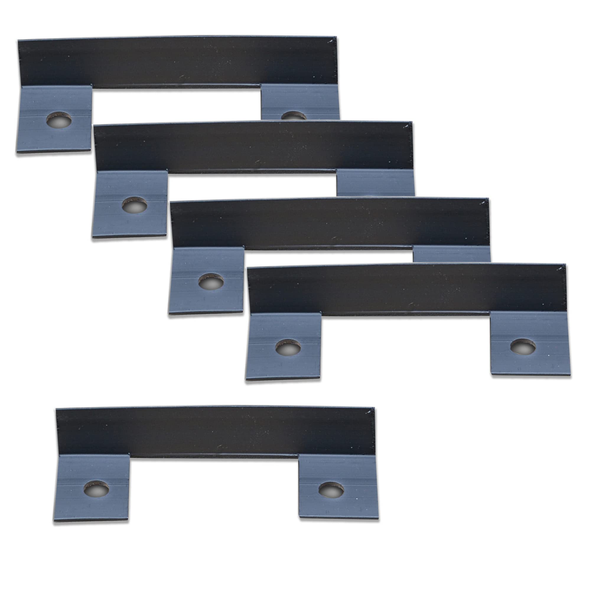 EasyFlex No-Dig Landscape Edging Connectors, Compatible with EasyFlex Traditional, Scalloped, and Tall Wall L-Shaped No-Dig Garden Edging, 5-Pack, Black