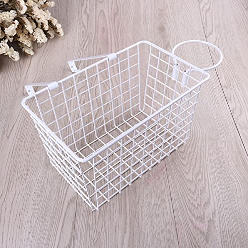 VOSAREA Wall Mount Bathroom Hair Care Hot Styling Tool Storage Basket Metal Wire Organizer Container for Hair Dryer Shampoo Lotion Conditioner Accessory Holder