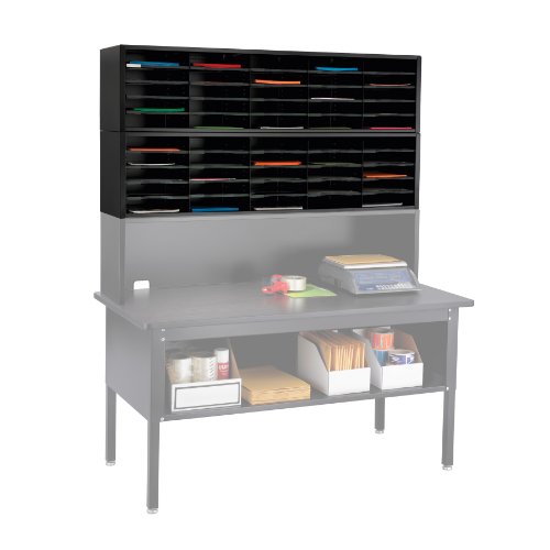 Safco Products 7751BL E-Z Sort Mail Station Sorter Module, Black