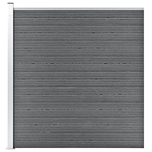 Garden Fence,Garden Fence Border,Portable Fence,Privacy Fence,Fencing for Yard,Private Fence,Garden Fence for Dogs,for Patio,Backyard,Outdoor Pool,Porch,WPC 68.9"x73.2" Gray