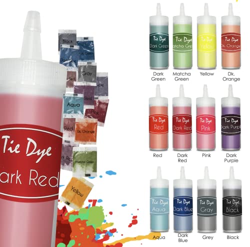2X Tie Dye Powder │Tie Dye Powder Refills for Tie Dying │Fabric Dyes │12 Colors Tie Dye Powder 24 Total Dye Packets│2X Refills for Tie Dye │Mesi Colorz Tie Dye Refills