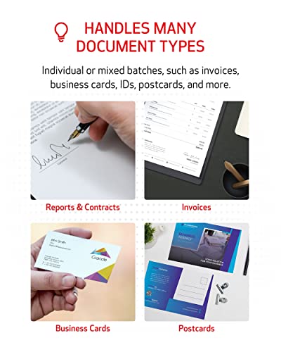 Canon imageFORMULA R30 Office Document Scanner, Auto Document Feeder and Duplex Scanning, Plug-and-Scan Capability, No Software Installation Required