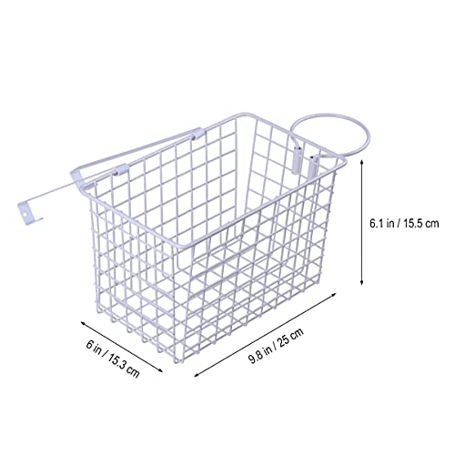 VOSAREA Wall Mount Bathroom Hair Care Hot Styling Tool Storage Basket Metal Wire Organizer Container for Hair Dryer Shampoo Lotion Conditioner Accessory Holder