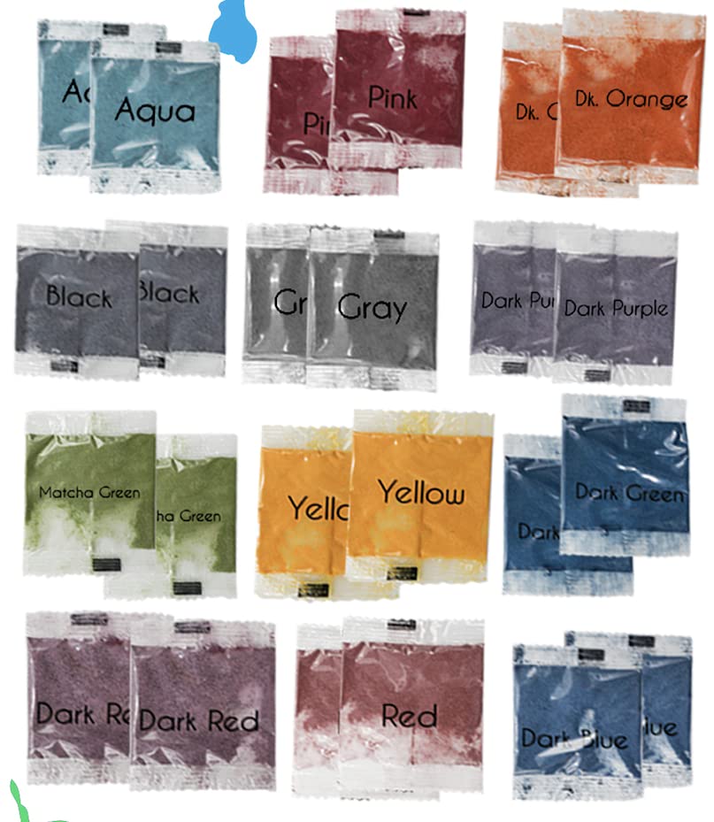 2X Tie Dye Powder │Tie Dye Powder Refills for Tie Dying │Fabric Dyes │12 Colors Tie Dye Powder 24 Total Dye Packets│2X Refills for Tie Dye │Mesi Colorz Tie Dye Refills