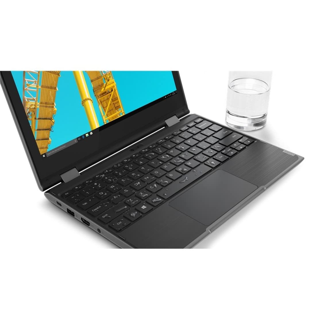 Lenovo 300e Windows 2nd Gen 81M900ESUS 11.6" Touchscreen Netbook - HD - 1366 x 768 - Intel Celeron N4120 Quad-core (4 Core) 1.10 GHz - 4 GB Total RAM - 4 GB On-Board Memory - 128 GB SSD - Black