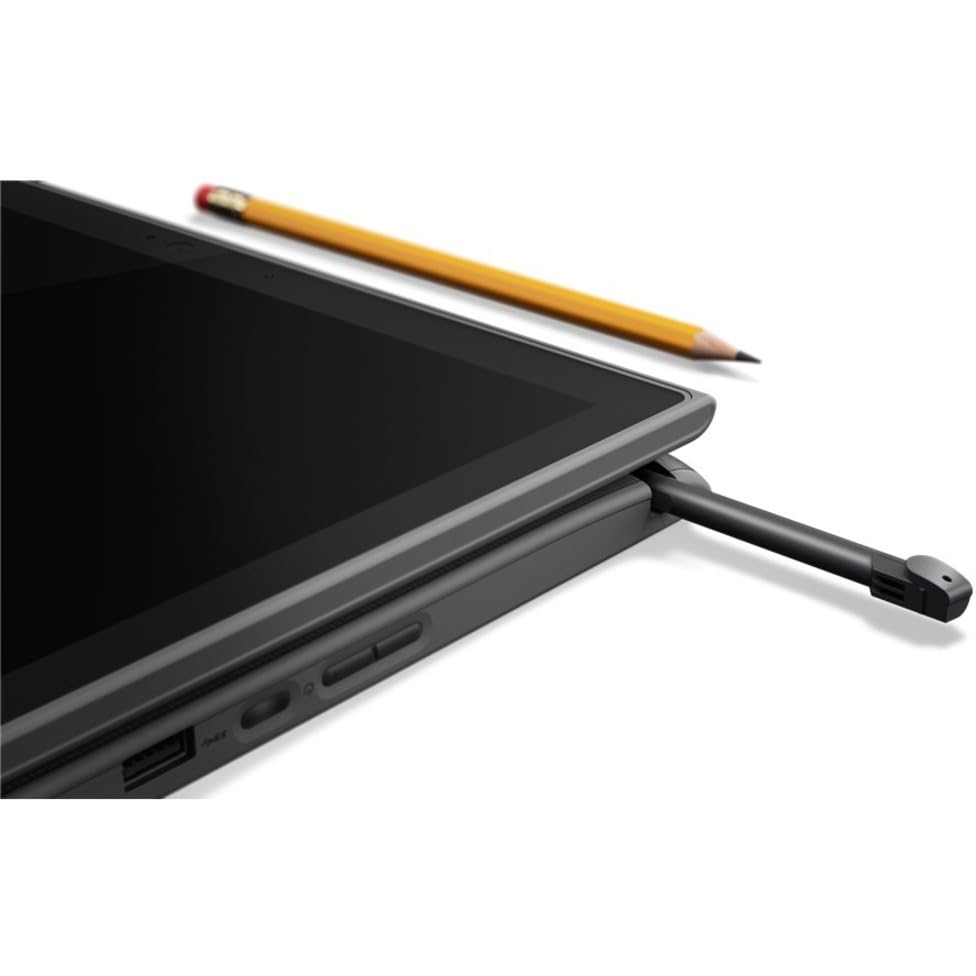 Lenovo 300e Windows 2nd Gen 81M900ESUS 11.6" Touchscreen Netbook - HD - 1366 x 768 - Intel Celeron N4120 Quad-core (4 Core) 1.10 GHz - 4 GB Total RAM - 4 GB On-Board Memory - 128 GB SSD - Black