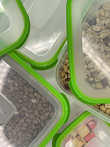 HELSIM Green 10-Piece Containers Set with Lids for Storage, Lunch, and Meal Prep, Dishwasher & Microwave Safe