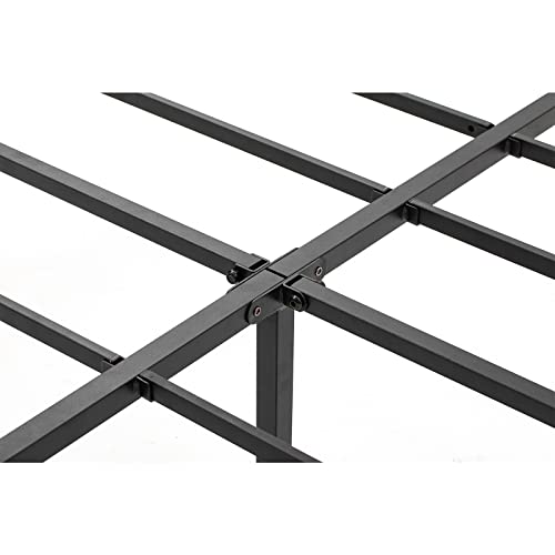Mofesun Metal Bed Frame King - Black Metal Platform Bed 14 Inch with Storage, Heavy Duty Easy Assembly No Box Spring Needed (King)