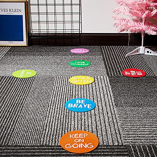 32 Pieces Carpet Markers Colorful Heart Stars Arrows Circles Designs Positive Sayings Carpet Markers Classroom Carpet Markers for Teacher Student