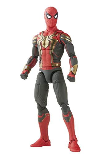 Spider-Man Marvel Legends Series Integrated Suit 6-inch Collectible Action Figure Toy, 2 Accessories