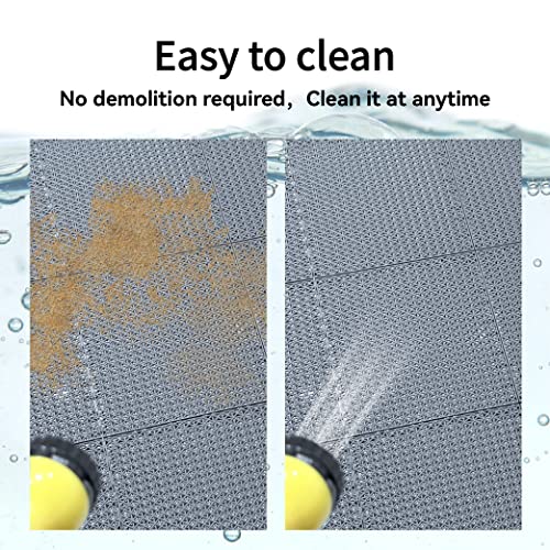 Fast-Drying Floor Decking for Kennel, Garden, Garage, Outdoor Patio, Balcony, Pool and Bathroom, Easy to Cut, 12''x12'' Heavy-Duty Interlocking Decking Tiles, Maximum Bearing Capacity up to 6613 LBs