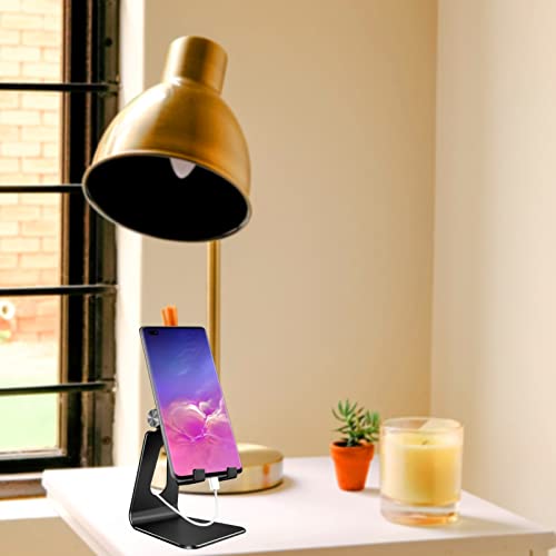 YODAJUN Adjustable Cell Phone Stand, Aluminum Desktop Phone Dock Holder Compatible with All Mobile Phone, iPhone, iPad, Tablet 4-10ββ Desk Accessories