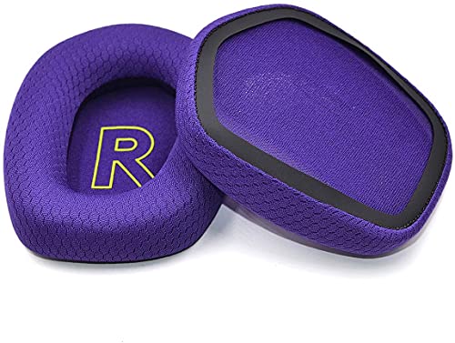 Replacement Ear Pads Ear Cushion Earpads for Logitech G733 G 733 Lightspeed Wireless Gaming Headset, Headphones Earpads with Memory Foam Purple