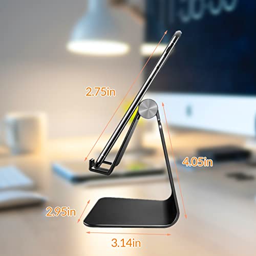 YODAJUN Adjustable Cell Phone Stand, Aluminum Desktop Phone Dock Holder Compatible with All Mobile Phone, iPhone, iPad, Tablet 4-10ββ Desk Accessories