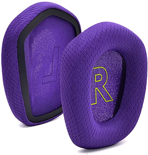 Replacement Ear Pads Ear Cushion Earpads for Logitech G733 G 733 Lightspeed Wireless Gaming Headset, Headphones Earpads with Memory Foam Purple