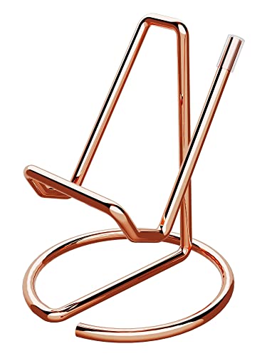 XUNICUTE Cell Phone Stand, Phone Stand for Desk, Office Portable Cute Cell Phone Holder, Compatible with All Mobile Phone, iPhone, iPad, Switch, Tablet 4-6.5'' Desk Accessories (Rose Gold)