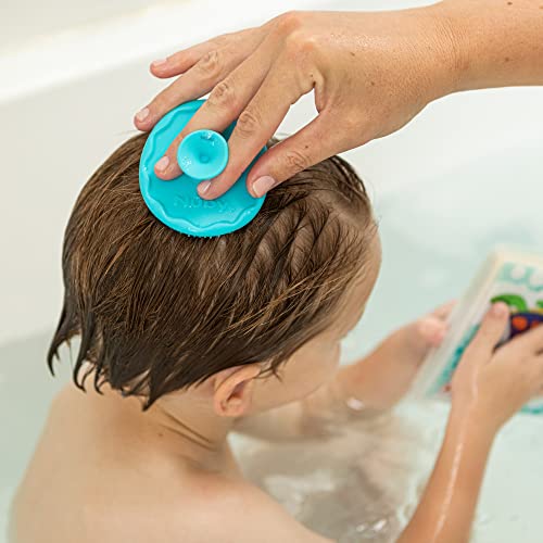 Nuby Scrubbies Silicone Bath Brush with Built-in Handle, 2 Count