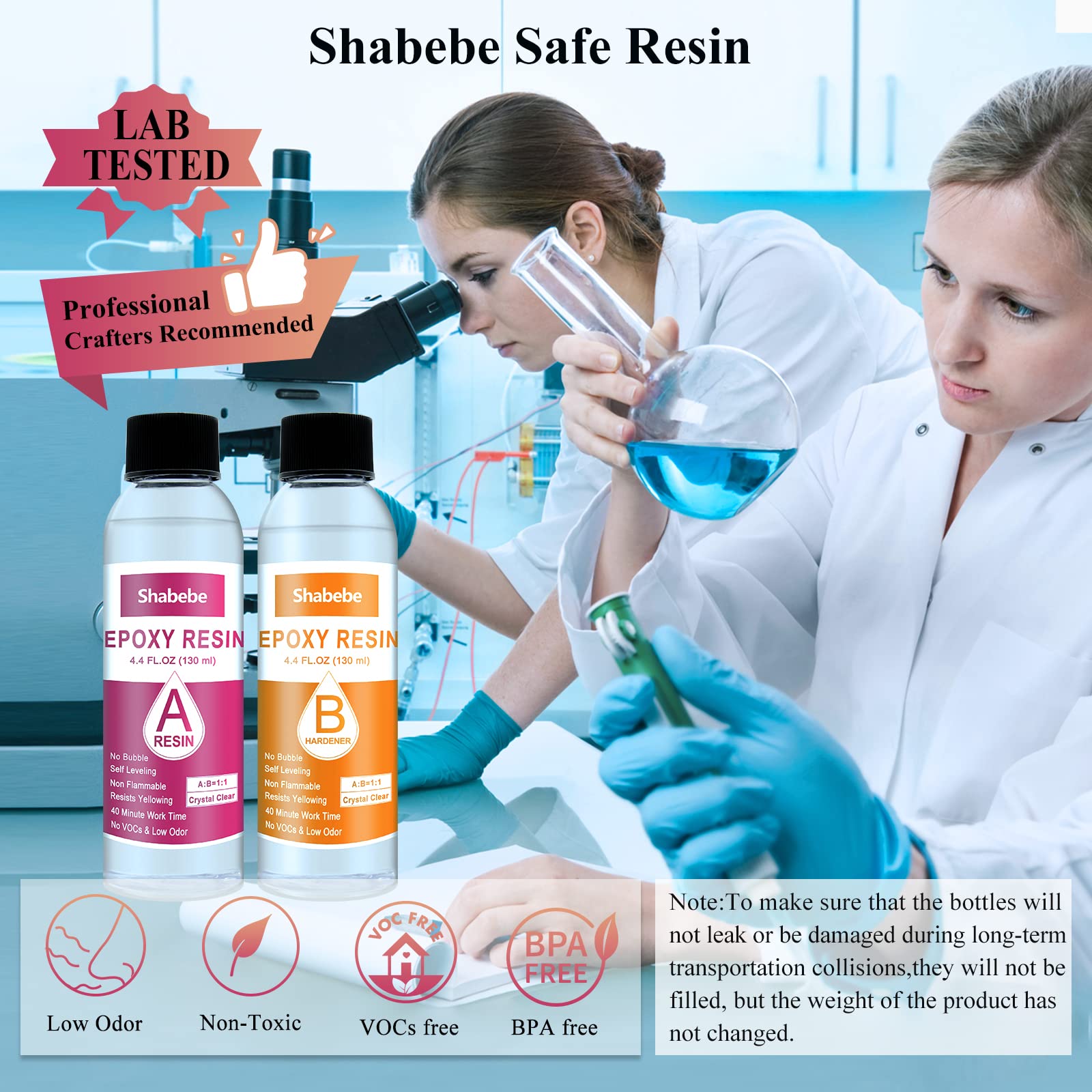 Epoxy Resin, 8.8OZ Resin Kit, Epoxy Resin Crystal Clear, Not Yellowing and No Bubble Self Leveling Easy Mix 1:1 Casting & Coating for DIY Jewelry Making of The Art Resin & Epoxy Resin (8.8oz)