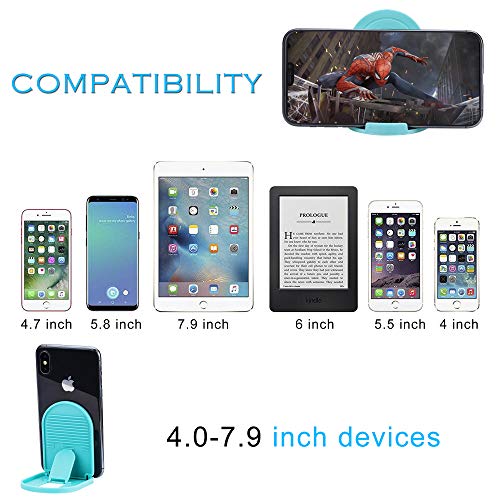 Adjustable Cell Phone Stand Foldable - 12Pcs Desktop Cell Phone Holder Foldable Phone Stand for iPad Mini Stand Multi Angle iPhone Stand for Desk Accessories - Universal Tablet Stand Samsung iPhone