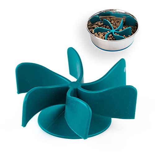 Our Pets Spiral Slow Feeder Insert Slow Feeder Dog Bowls | Turn a Dog Bowl or Dog Dish into a Dog Bowl Slow Feeder (Alternative to Dog Puzzle Feeder, Lick Mat, Dog Slow Feeder to Slow Down Eating