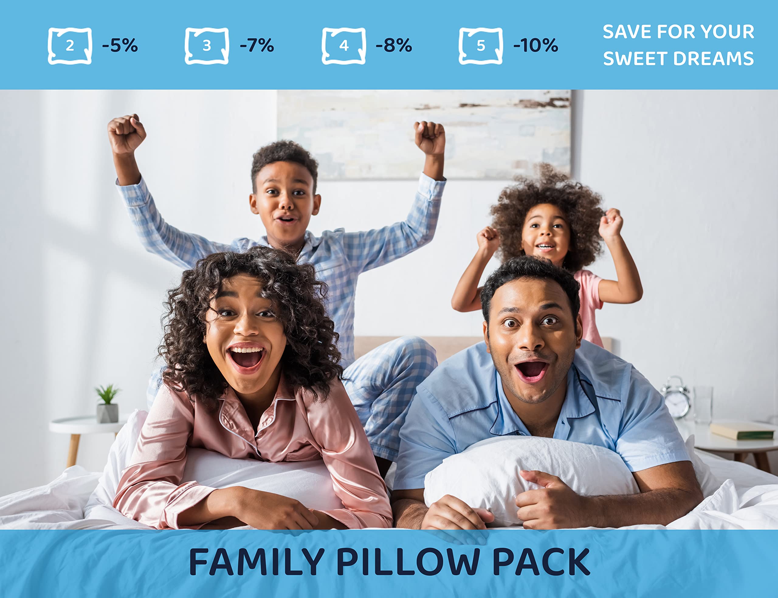 Talalay Natural Latex Foam Pillow DreamLogix - Queen Size Medium Soft Pillow for Sleeping, Side, Stomach & Back Sleepers, Neck Support, 100% Cotton Cover (Medium Soft, Queen Size 28''x16''x6'')