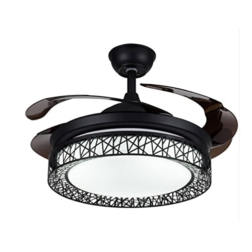 KFJBX Retro Ceiling Fan Light for Bedroom Living Room Dining Room Fan Lights with Simple Minimalist (Color : D, Size : 36Inch)