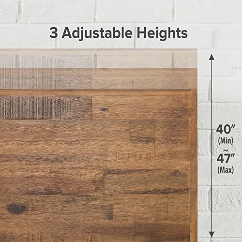 ZINUS Tricia Wood Platform Bed Frame with Adjustable Headboard / Wood Slat Support with No Box Spring Needed / Easy Assembly, King