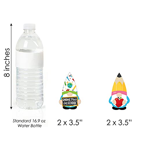Big Dot of Happiness School Gnomes - DIY Shaped Teacher and Classroom DecorationsĀ Cut-Outs - 24 Count