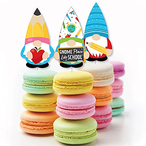 Big Dot of Happiness School Gnomes - DIY Shaped Teacher and Classroom DecorationsĀ Cut-Outs - 24 Count