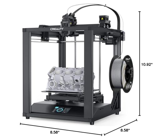 Official Creality Ender 5 S1 3D Printer 250mm/s Printing Speed with CR Touch Auto Leveling, Sprite Extruder, High Precision Z-axis, Removable PC Build Plat
