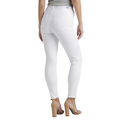 JAG Jeans Women's Valentina High Rise Skinny Pull-on Jeans-Legacy, White, 12
