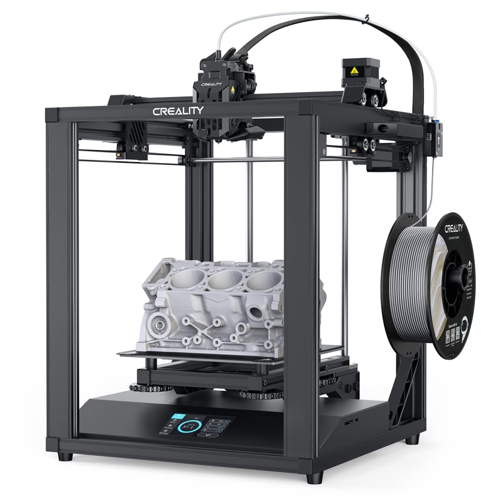 Official Creality Ender 5 S1 3D Printer 250mm/s Printing Speed with CR Touch Auto Leveling, Sprite Extruder, High Precision Z-axis, Removable PC Build Plat