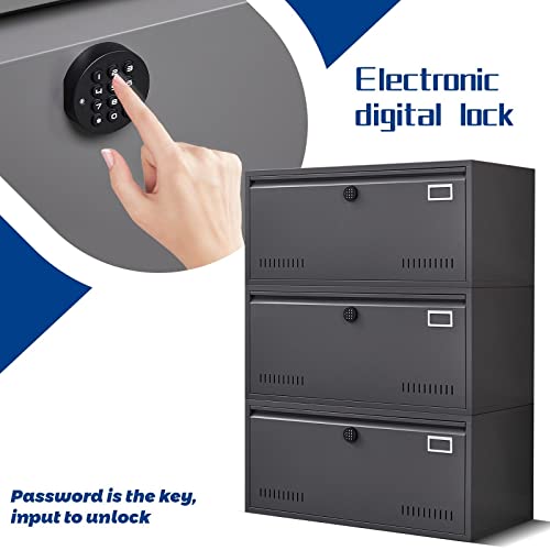 FRITHJILL Lateral Metal File Cabinet with Electronic Digital Lock, Filing Organization Storage Cabinet for Home Office,1-Drawer