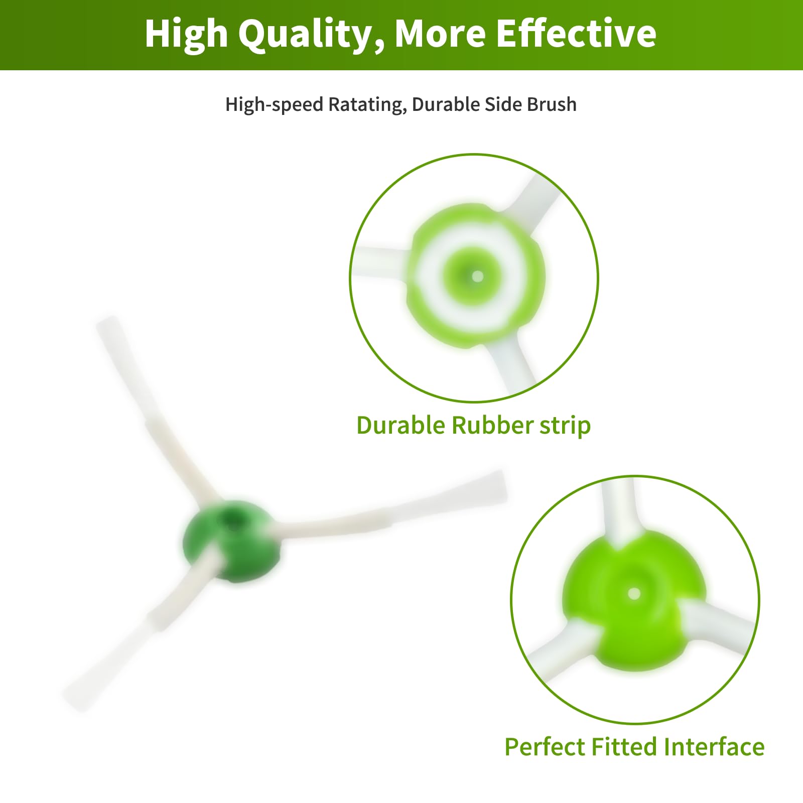 Replacement Parts accessories for irobot Roomba i1+ i7 i7+ i3+ i4+ i6+ i8+ J7+ Plus I & J Plus series Vacuum Cleaner Inclue 4 Roller Brushes , 8 Filters , 8 Side Brushes
