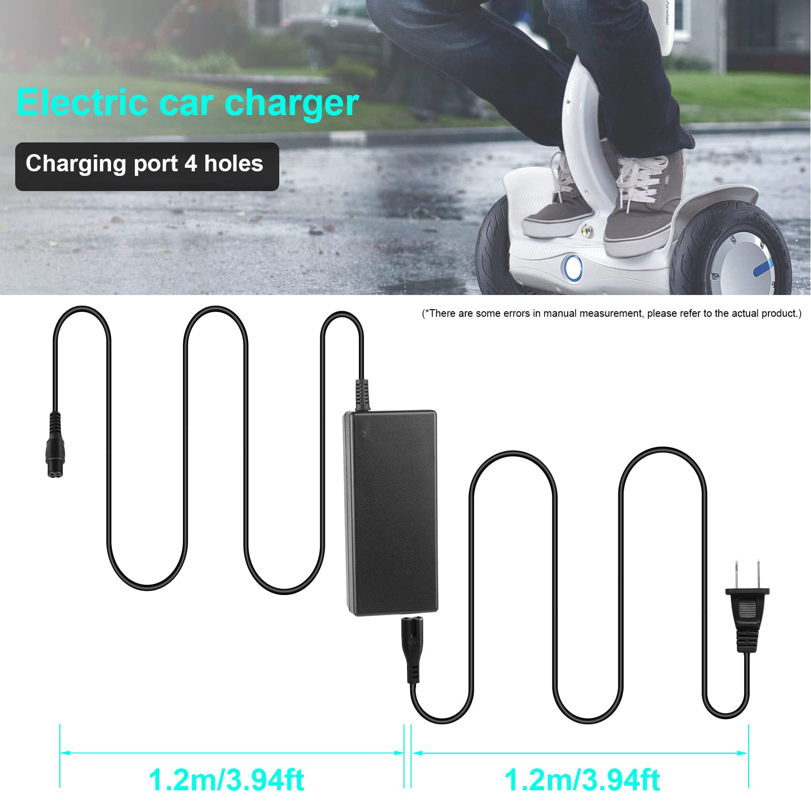 Fancy Buying 4 Prong Scooter Charger 70W 63V 1.1A for Ninebot Mini pro/Mini lite Electric Scooter