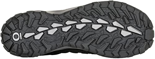 Oboz Women's Sypes Low Leather B-Dry Waterproof Hiking Shoe, Black Sea, 8.5
