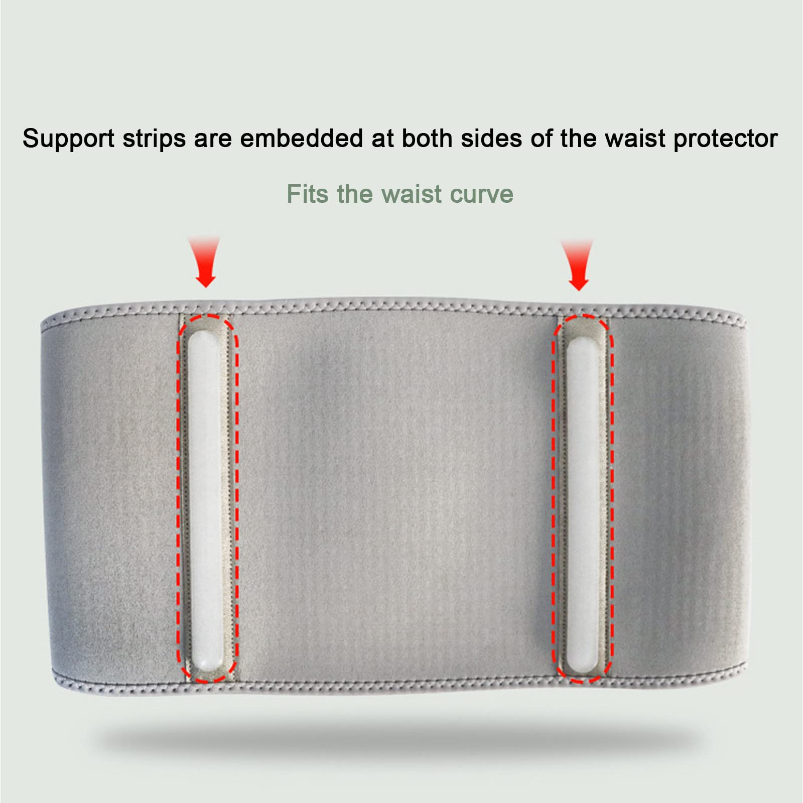 Self-Heating Wormwood Waist Belt, Natural Herbs Mugwort Lumbar Belt Moxibustion Heating for Back & Spine Pain Relief, Breathable Back Support Belt with Heating Pad for Men & Women Lumbar Support