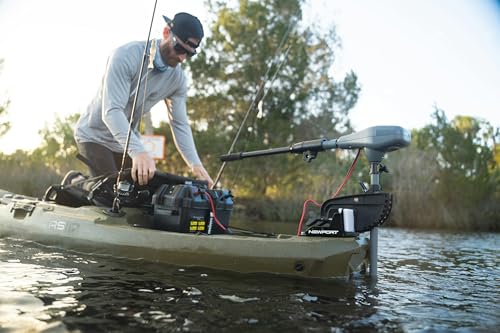 Newport Trolling Motor Transom Motor Mount - Kayaks - Freshwater and Saltwater - 1 Size, Gray