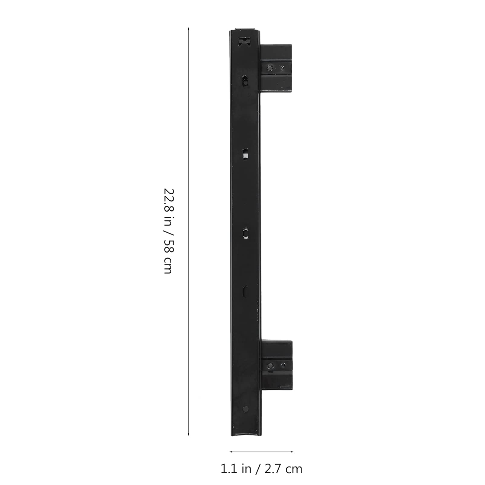 Veemoon 1 Pair Slide-Out Extension Computer Side Slide Inch Construction Sliding Inches Black Mount Tray Thickness Keyboard Furniture Full Steel Ball Rails Pull Heavy Hardware Stand