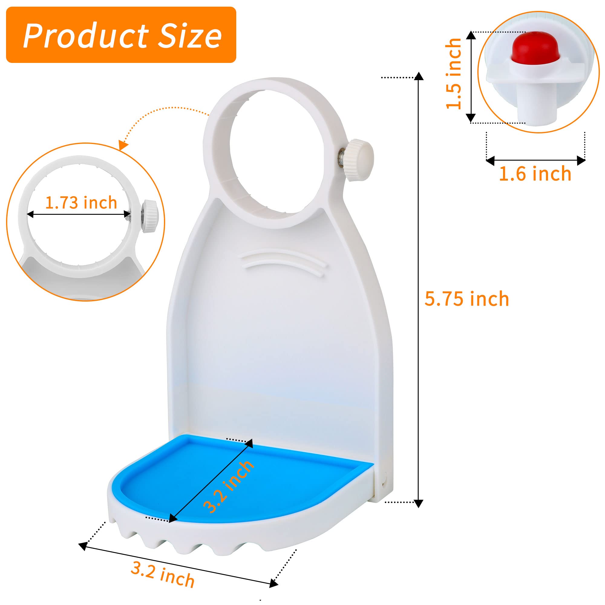 2 Pack Laundry Detergent Cup Holder Fabric Softener Drip Cup Holders Drip Catcher Tray with Fixing Screw Detergent Drip Catcher and Drip Tray Removable Silicone Pad LVYOUIF