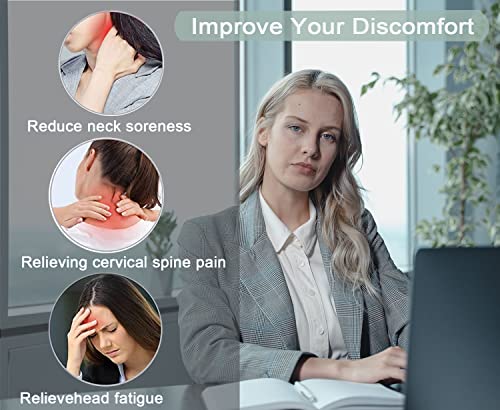 HAPPYBAG Neck Pillow for Travel Memory Foam Neck Support Pillow,Portable Removable and Machine Washable,for Airplane Car Home Use Sleeping Rest Headrest (HD-Blue)