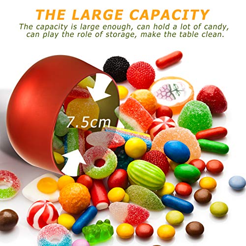 8pcs Candle Tin,metal Candle Tins for Candle Making, Crafts, and Candy Storing (Red) Airtight Cookie Food Containers Food Container