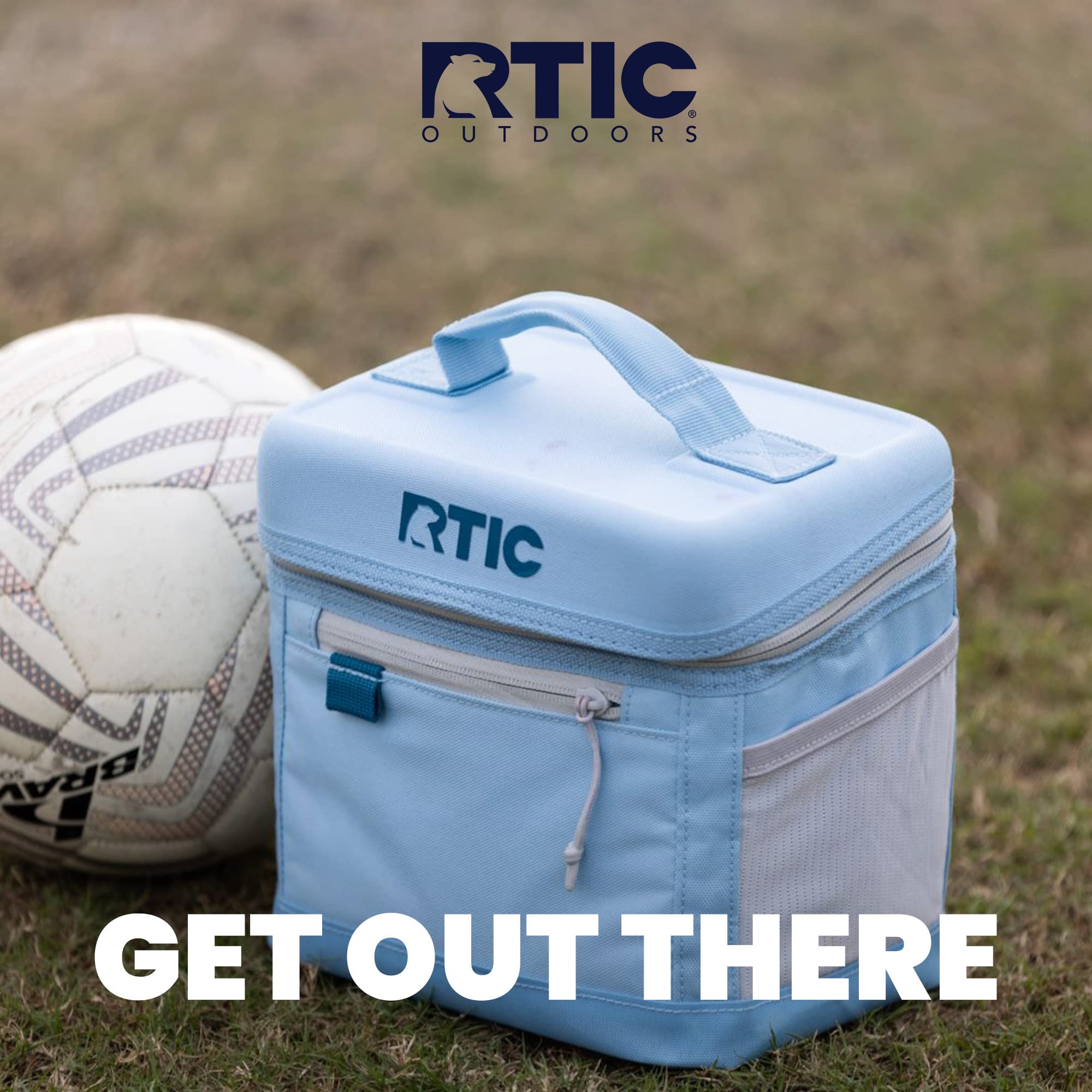 RTIC 6 Can Everyday Cooler, Soft Sided Portable Insulated Cooling for Lunch, Beach, Drink, Beverage, Travel, Camping, Picnic, for Men and Women, Very Berry